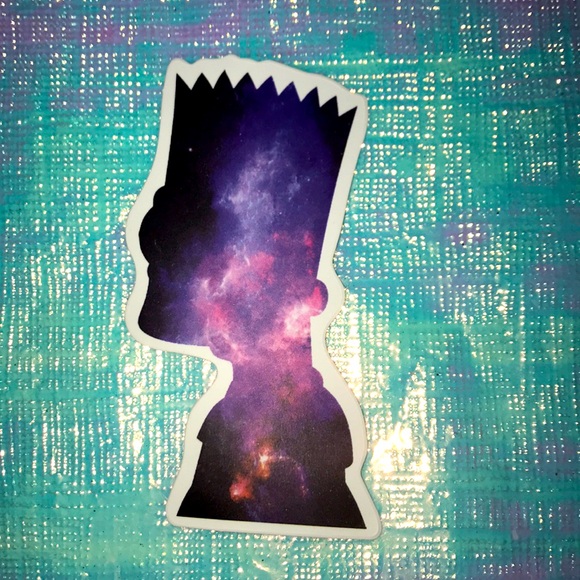 Simpsons | Office | 10 Bart Simpson Galaxy Sticker | Poshmark